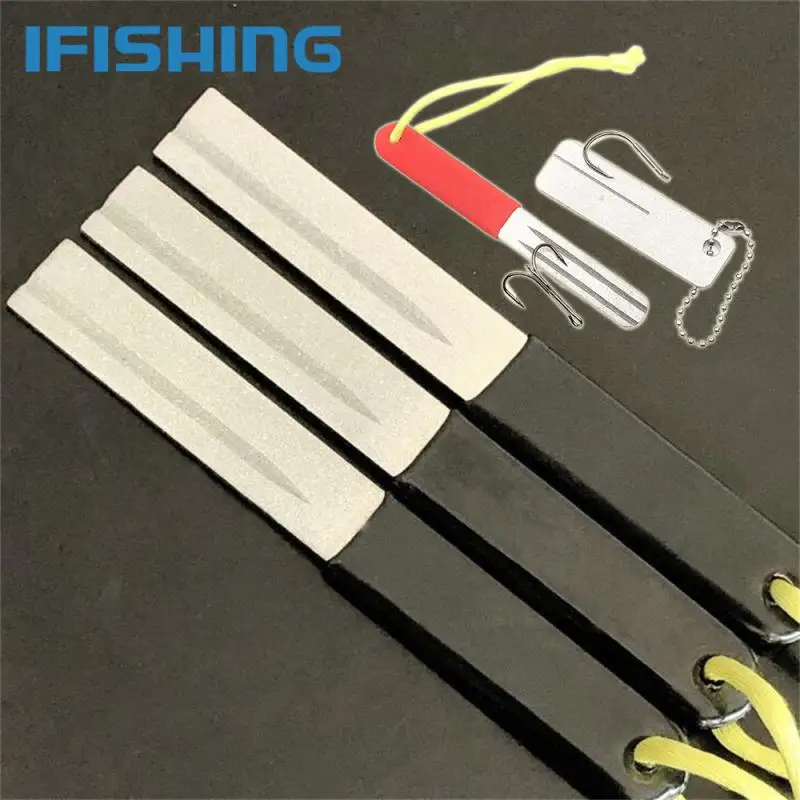 Fishing Hook Sharpener Portable Diamond Knife Mini EDC Pocket Fish Hook ...