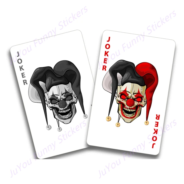 Evil Joker Playing Card