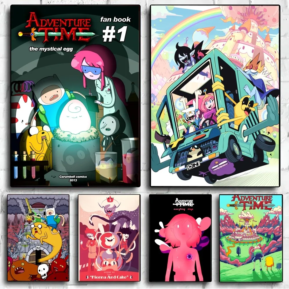 A-Adventure-Cartoon-T-Time-Anime-Poster-No-Framed-Poster-Kraft-Club-Bar ...