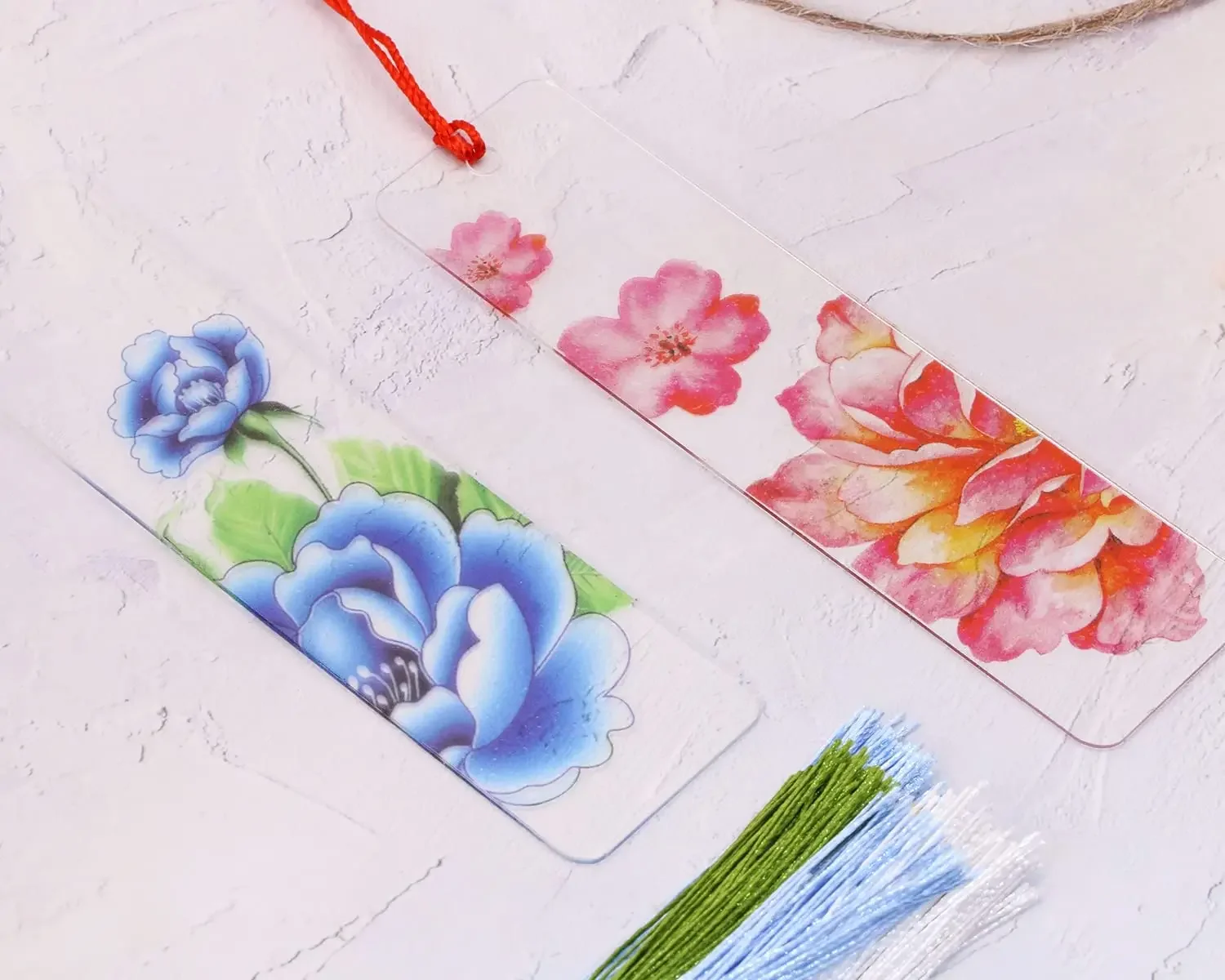 60pcs-Acrylic-Bookmarks-Craft-Transparent-Blank-Acrylic-Book-Markers ...