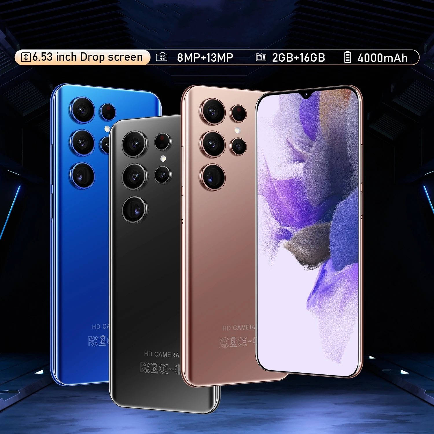 FUFFI S24+ Smartphone Android 6.53 inch 4000mAh Dual SIM 16GB ROM 2GB ...