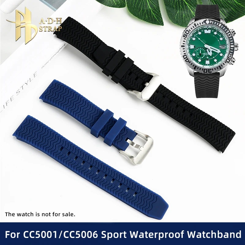 22mm Universal Sports Silicone Watch Strap For Citizen Eco-Drive CC5006 ...