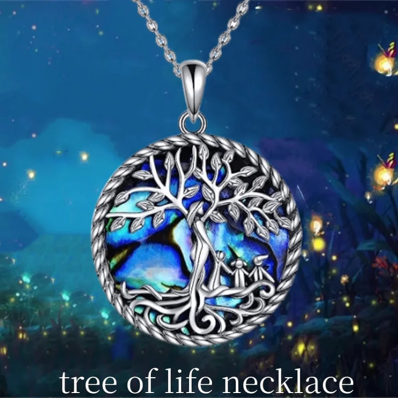 Tree-of-Life-Necklace-for-Women-Abalone-Shell-Tree-of-Life-Pendant ...