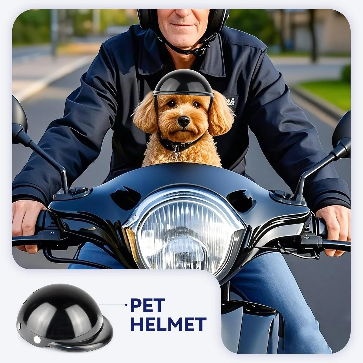 Hamaileon Dog Helmet for Small Breed, Dog Motorcycle Helmet for Outdoor ...