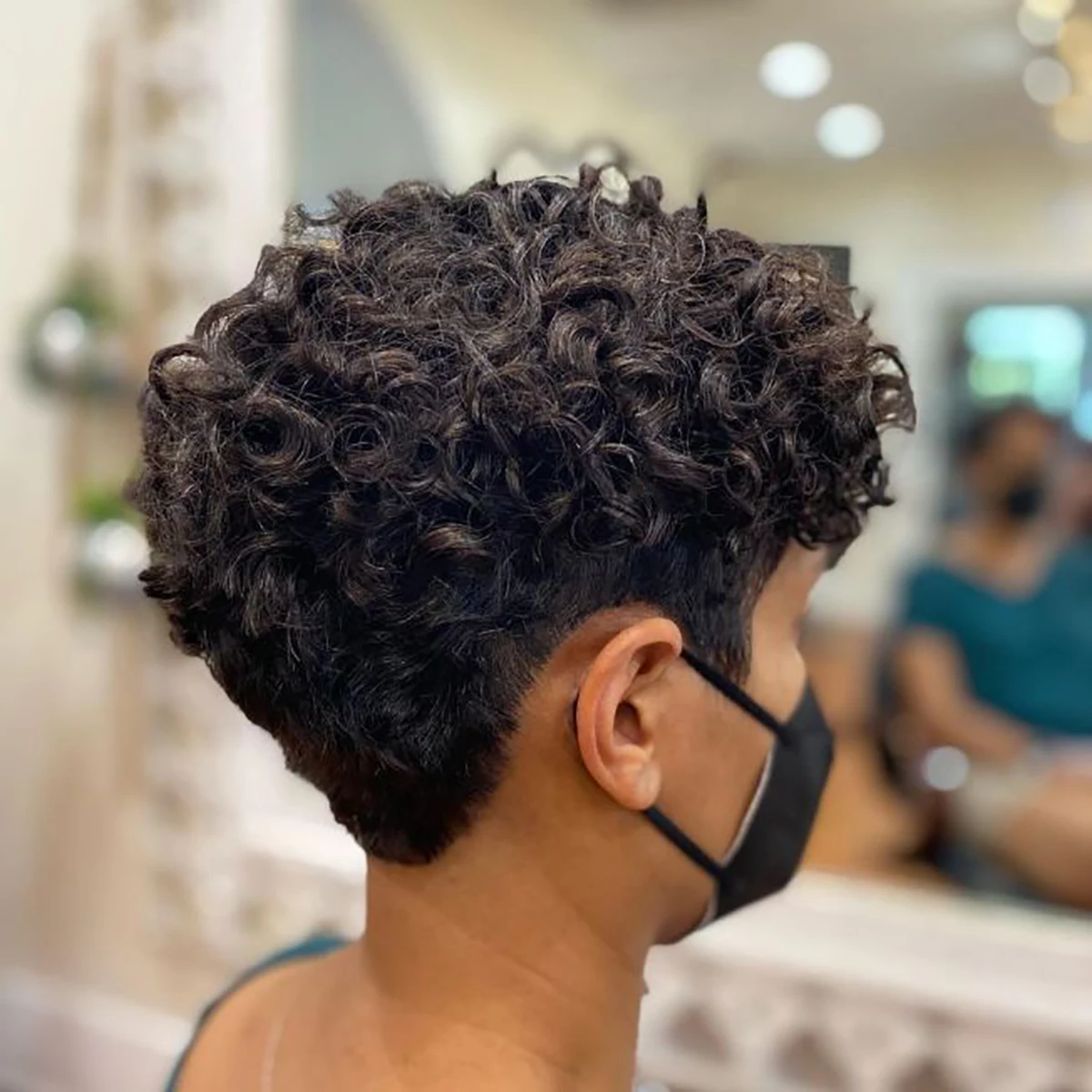 Pixie-Cut-Curly-Curly-Perucas-de-Cabelo-Humano-para-Mulheres-Negras ...