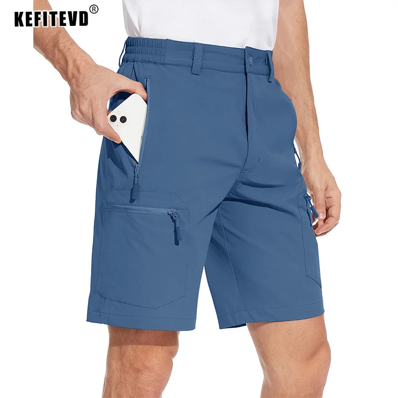 KEFITEVD-Summer-Outdoor-Quick-Dry-Hiking-Shorts-Mens-Camping-Fishing ...