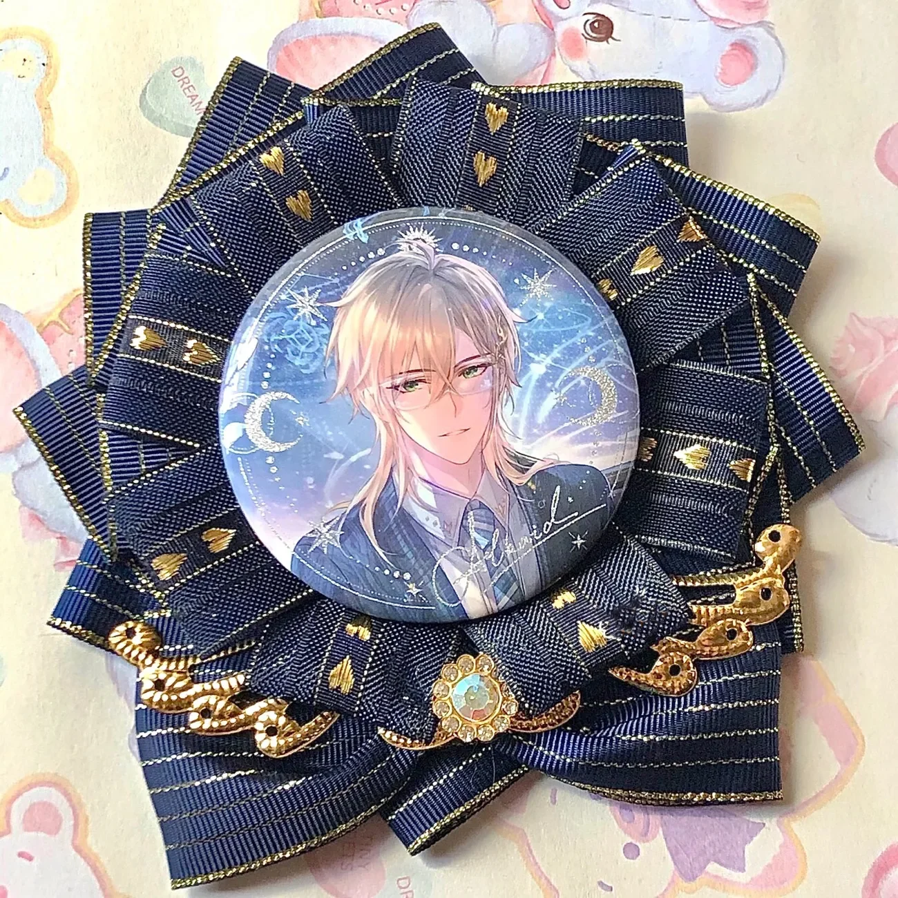 Alloy-Ribbon-Itabag-Badge-Rosette-Brooches-Bowtie-Lolita-Gate-Gril-Necktie-Pins-Holder-Base-Tray ...