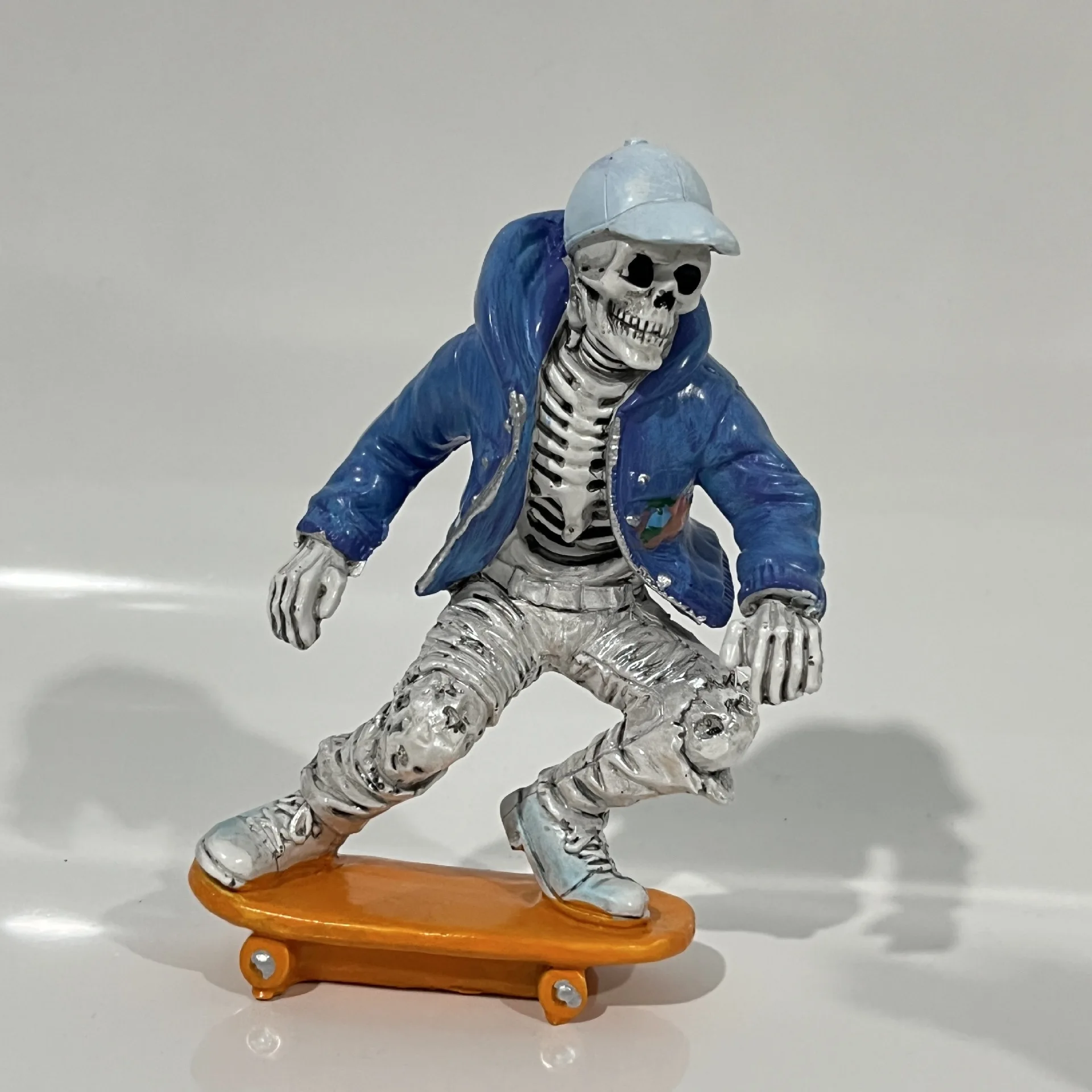New Halloween Decorations Skeleton Figures Sports Series Resin Statue ...