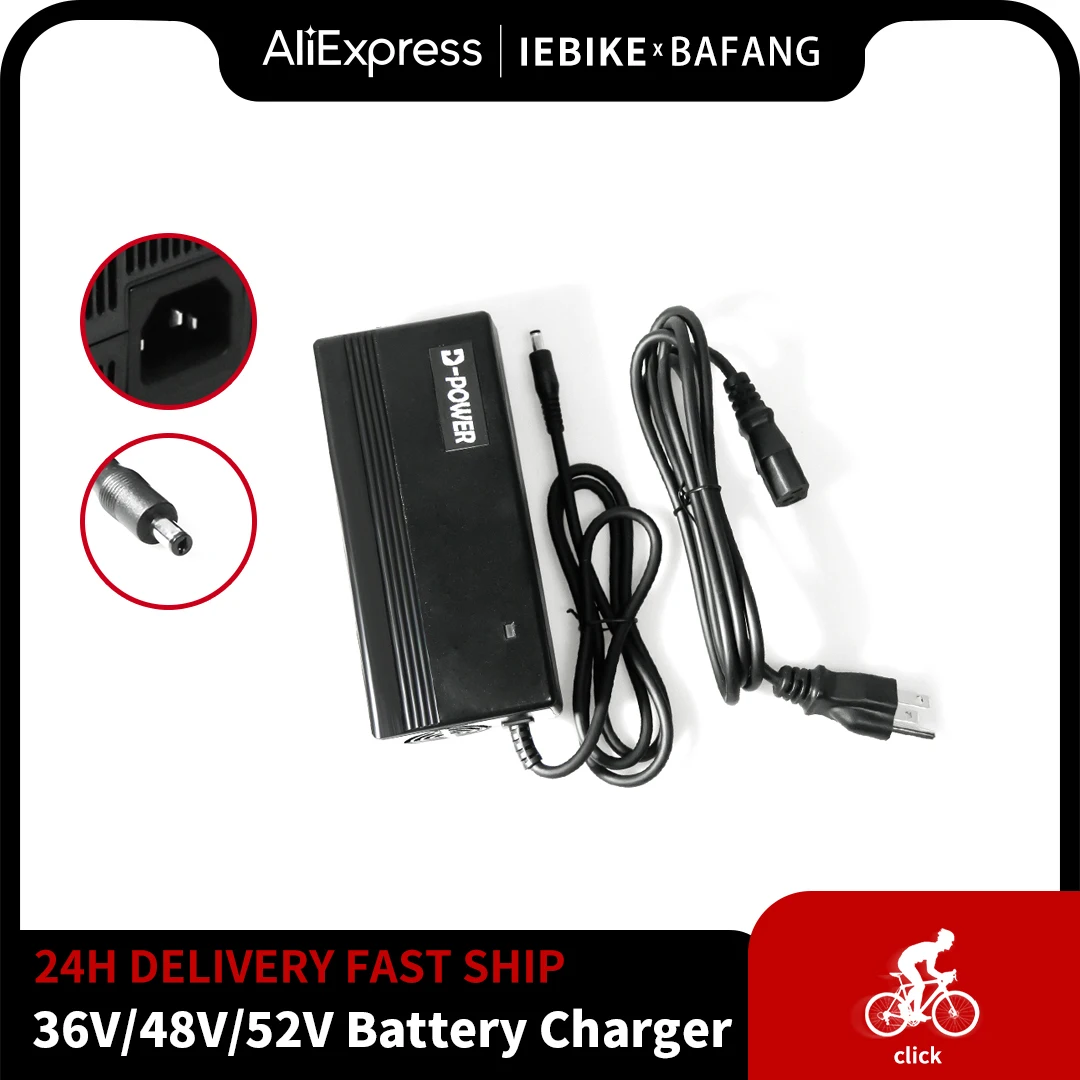 Electric-Bicycle-Charger-36v-48v-52v-2A-3A-AU-EU-US-UA-Ebike-Battery ...