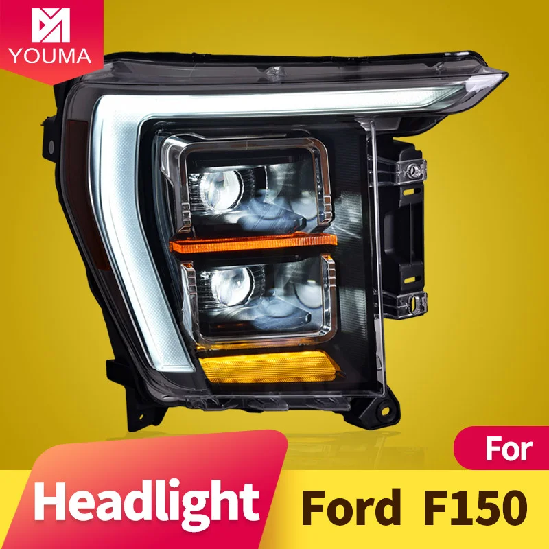 Headlight-Assembly-for-Ford-F150-2021-2022-LED-DRL-LED-Sequential-Turn ...