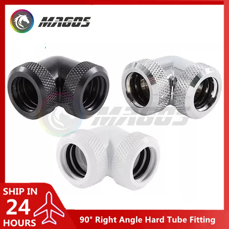 Computer-Water-Cooling-Hard-Tube-Fitting-90-Right-Angle-Connector-For ...