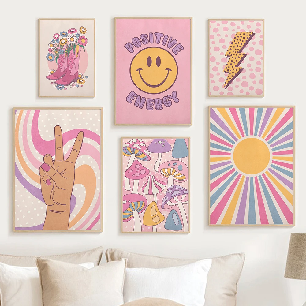 Wall Decoration Paintings | Preppy Room Decor Posters | Decoration ...