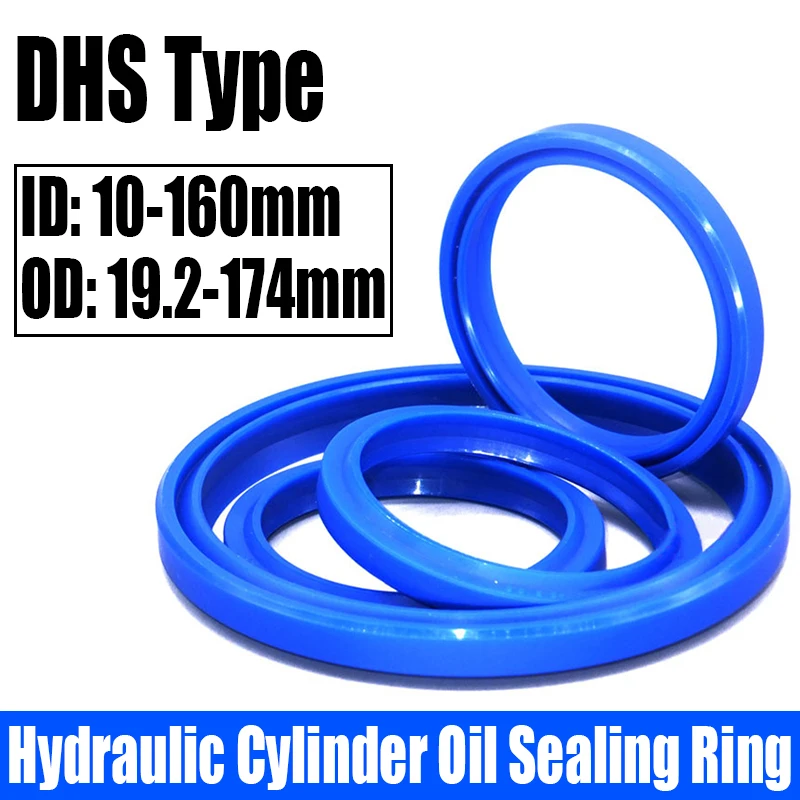1-2PCS-Polyurethane-Hydraulic-Cylinder-Oil-Sealing-Ring-DHS-Type-Shaft ...