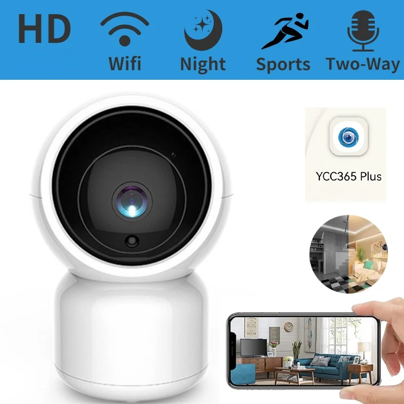 Cámara de vigilancia IP Ycc365 con WIFI, videocámara inalámbrica de ...
