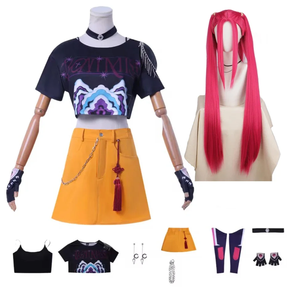 K Pop Demon Hunters Costume Anime K-Pop Mira Demon Hunters Cosplay Zoey ...