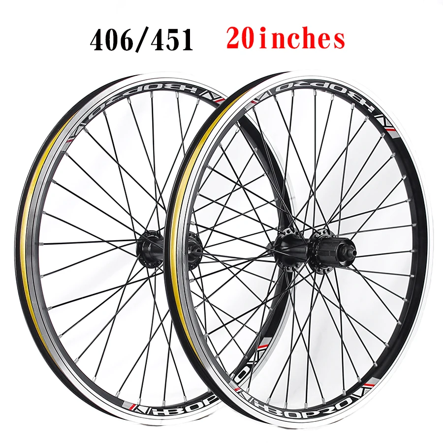 Folding Bike Wheel Rims 20inch 451 406 Aluminum alloy RM30/RM60 100 ...
