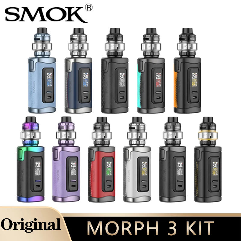 Original-SMOK-Morph-3-Kit-230W-Support-Dual-18650-Battery-5ml-T-Air ...