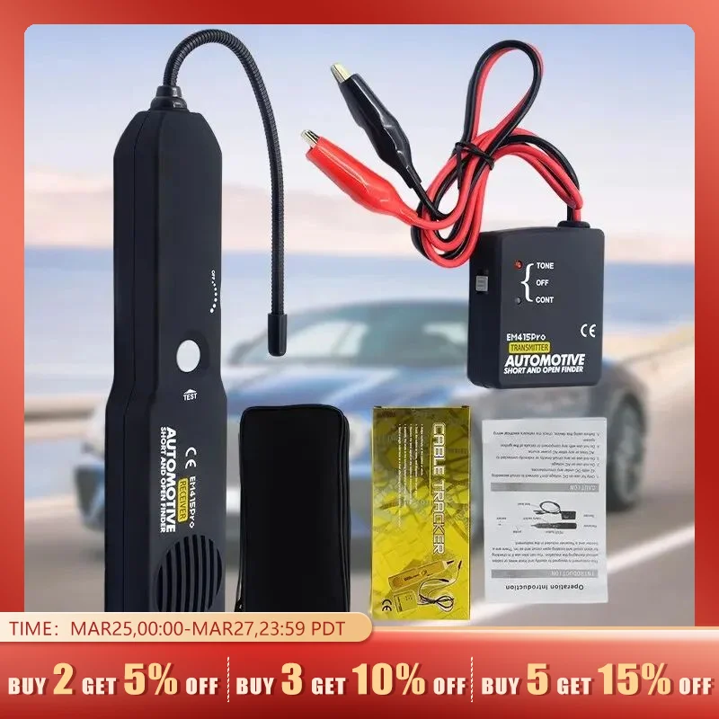 EM415PRO Scanner 6-42V Circuit Breaker Tester Cable And Wire Short Open ...