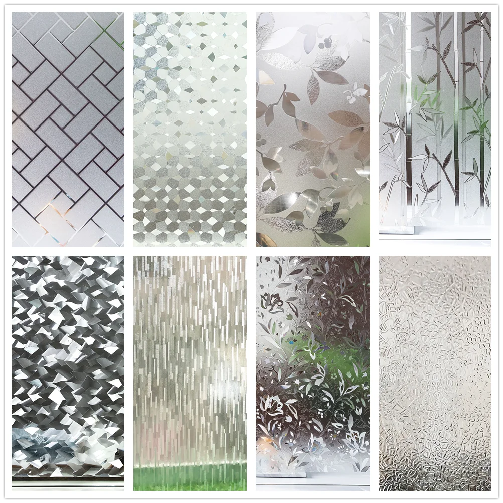 Window-Privacy-Film-3D-Decor-Static-Cling-Heat-Blocking-Glass-Film-Non ...