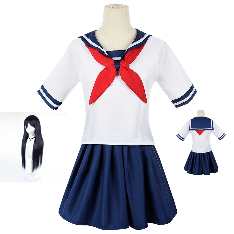 Yandere-Simulator-Ayano-Aishi-Cosplay-Costumes-Game-Anime-Girls-JK ...