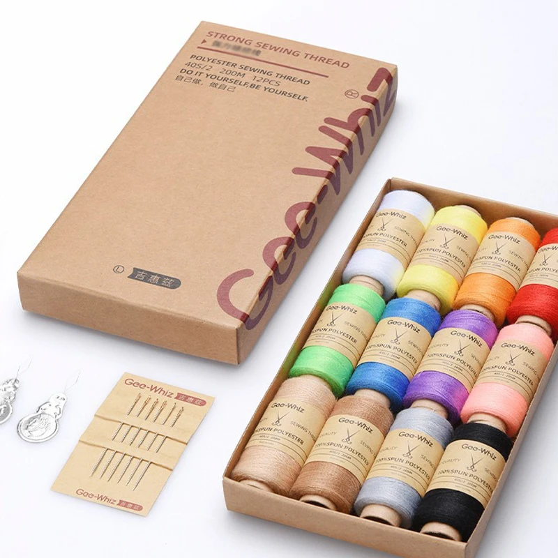 12-pcs-Household-sewing-thread-cowhide-carton-color-hand-sewing-small ...