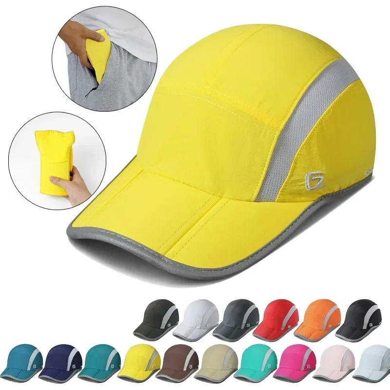 GADIEMKENSD Reflective Folding Outdoor Hat Unstructured Design UPF 50 ...