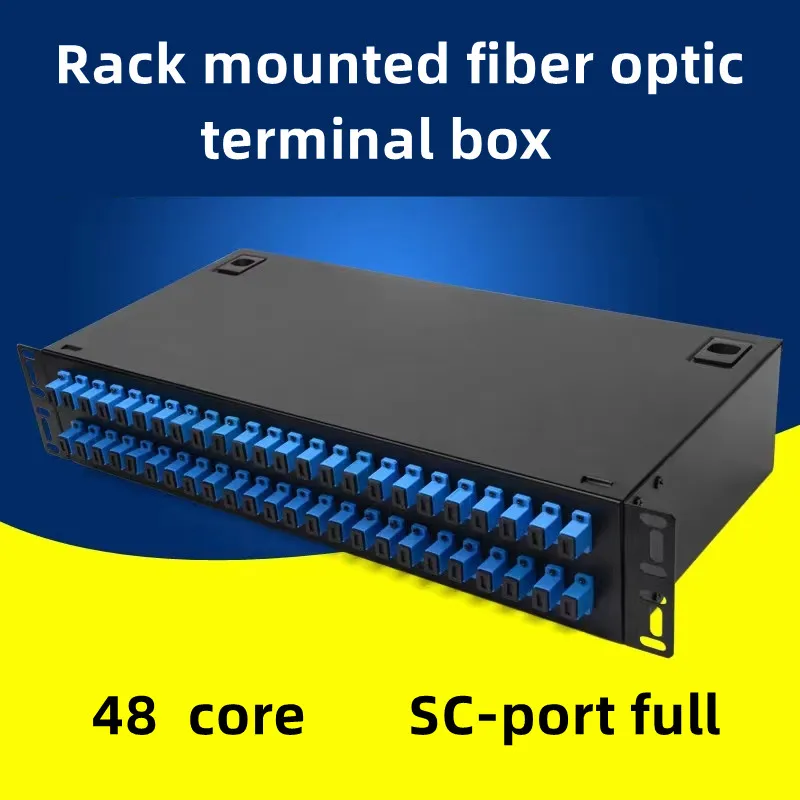 48 port SC full configuration terminal box 48 core optical fiber ...