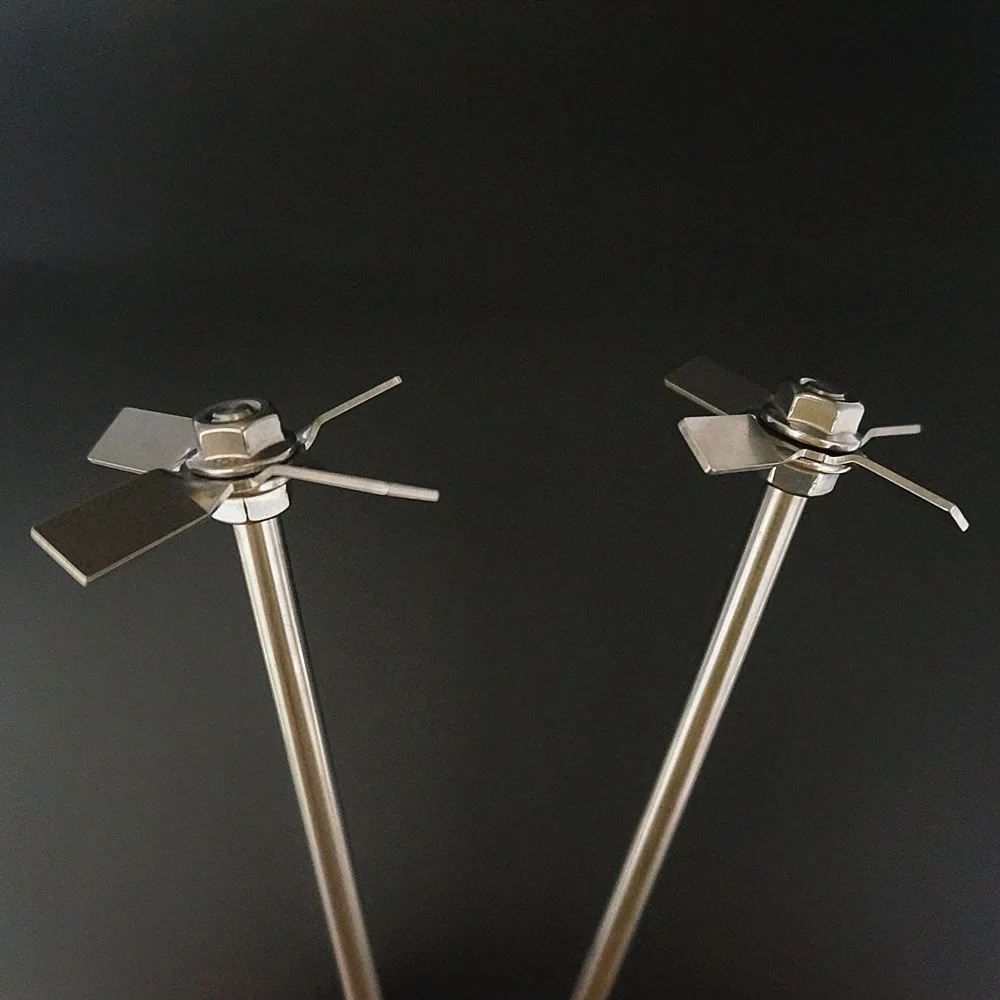 1set-lab-stainless-steel-four-leaf-paddle-stirrer-cross-blade-with ...