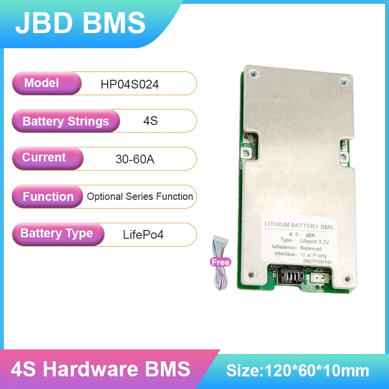 JBD BMS 4S 30A 40A 60A BMS Series Function Common Port Passive Balance ...