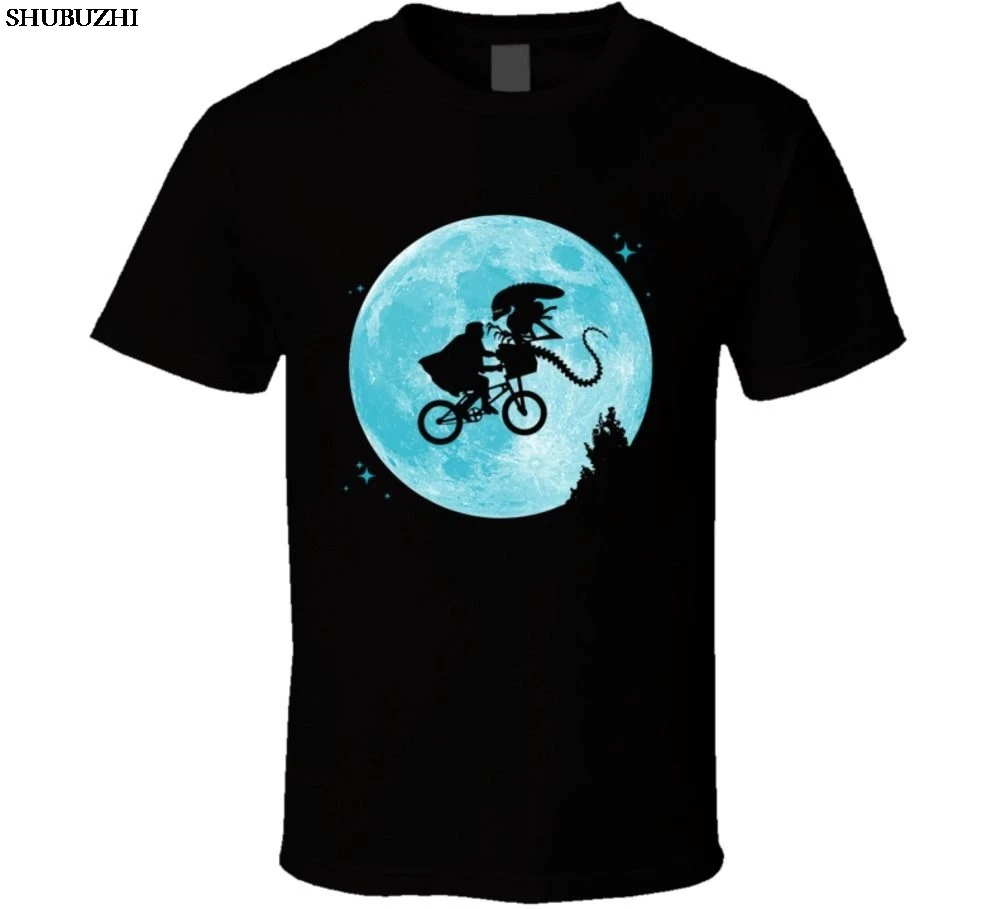 Alien T-shirt Movie Tee Extraterrestrial E.t . Cartoon t shirt men ...