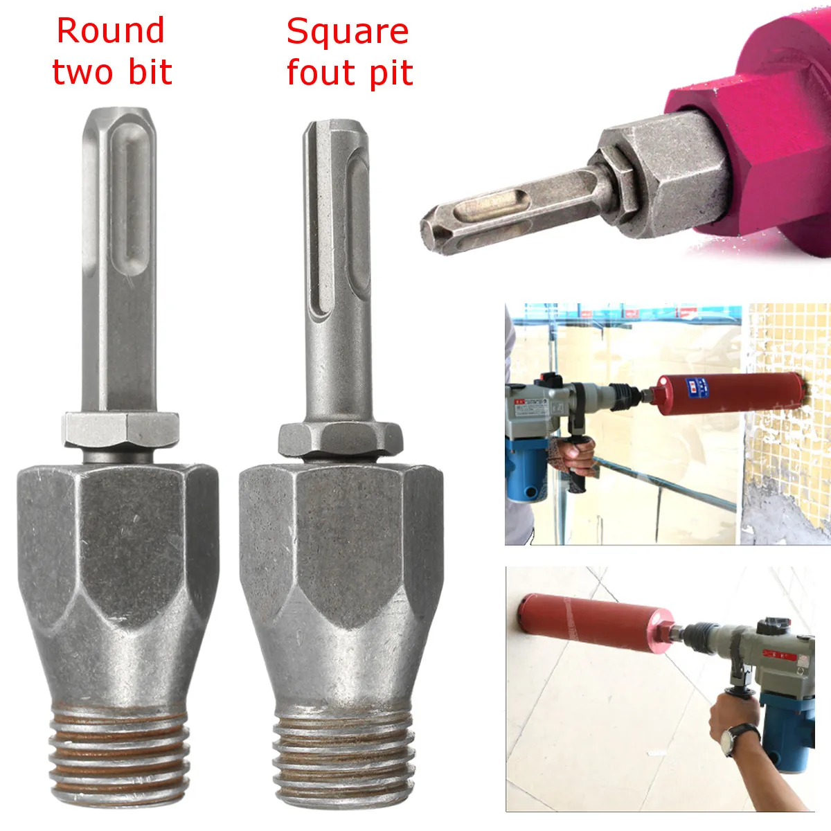 SDS-Plus-Arbor-Adapter-Electric-Hammer-Diamond-Core-Drill-Bit ...