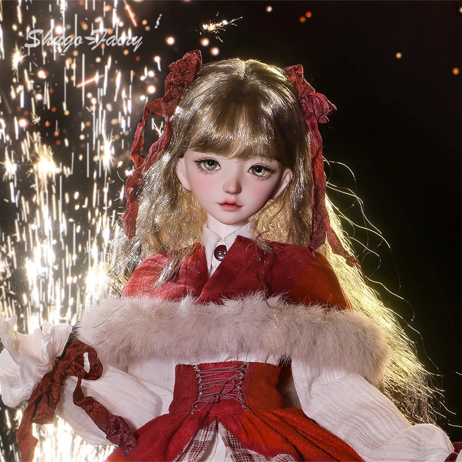 Bjd Doll 1/4 Cirra C Full Set Female Winter Cute New Year Costume Toy ...