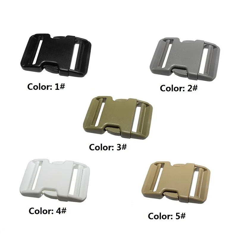 2" (50mm) ABS Plastic buckle clip Double adjust plastic Strap Clip ...