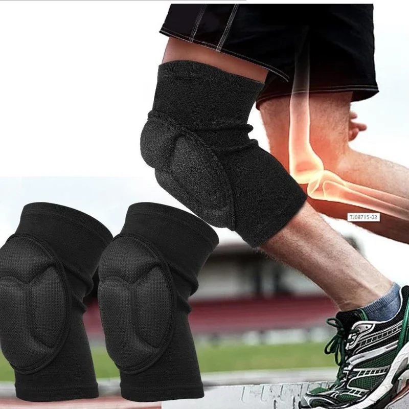 1-Pair-Sports-Knee-Pads-Unisex-Breathable-Thickened-Sponge-Knee-Support ...