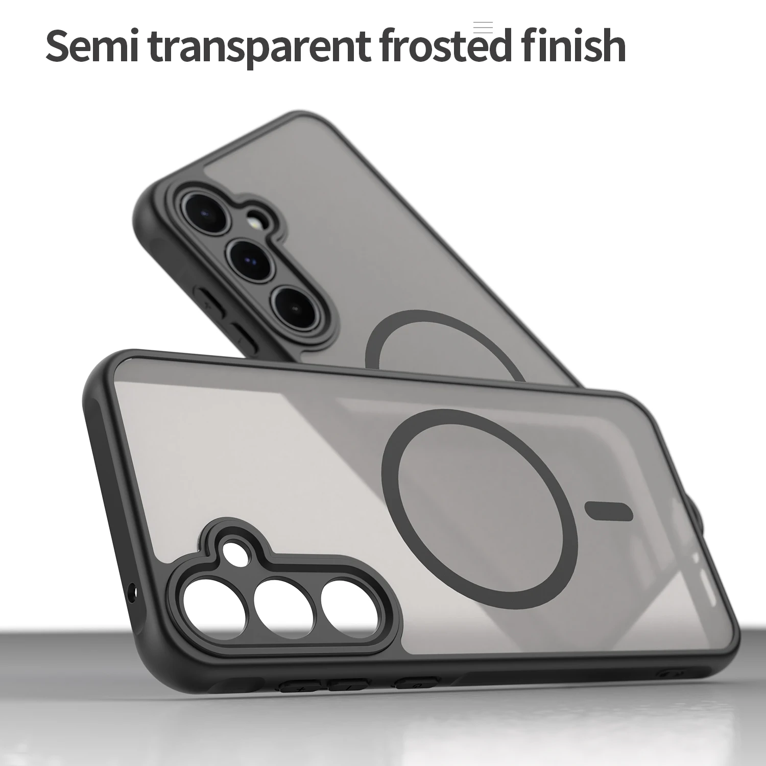Wireless Charging For Samsung Galaxy A55 Anti-Shock Frosted Hard Cover ...