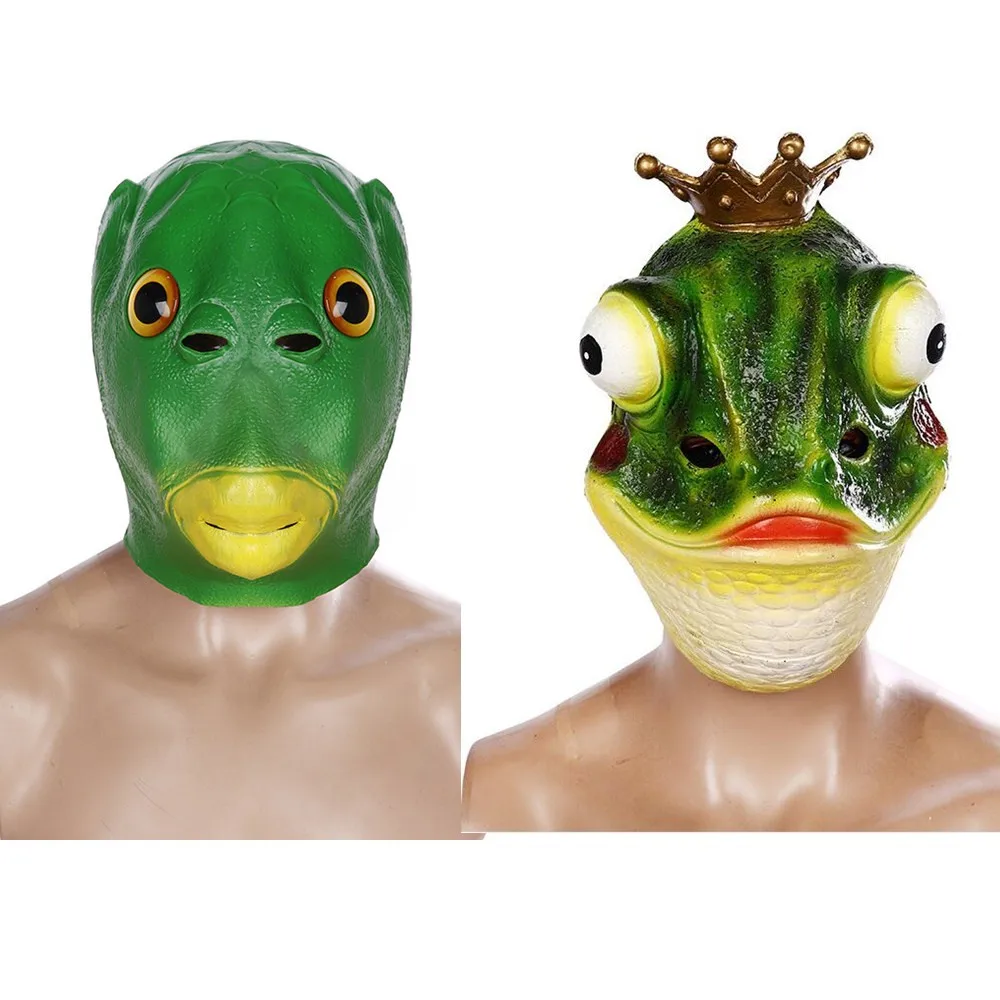 Carnival-Party-Latex-Cute-Masquerade-Golden-Fish-Masks-Funny-Cosplay ...