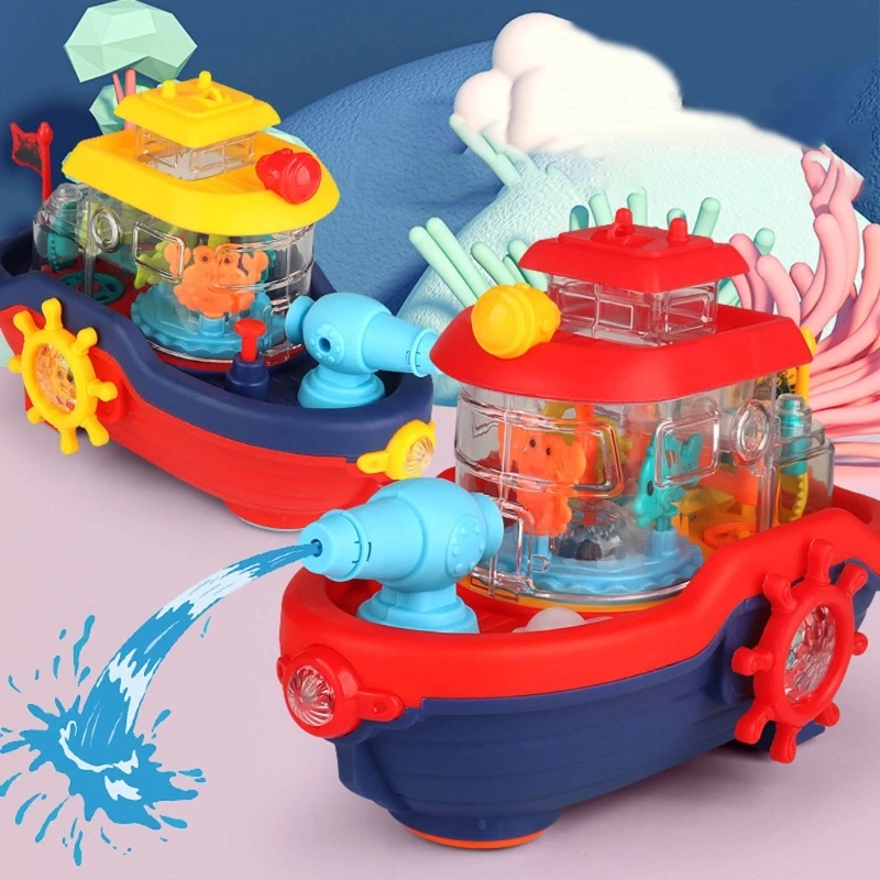 Electric-Boat-Toy-Sound-and-Light-Music-Toy-for-Toddlers-Operated-Ship ...