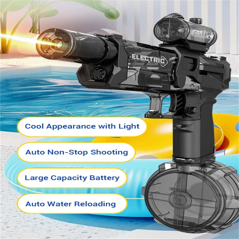 Electric Water Gun Pulse Water Gun Self-integrated Automatic Water ...