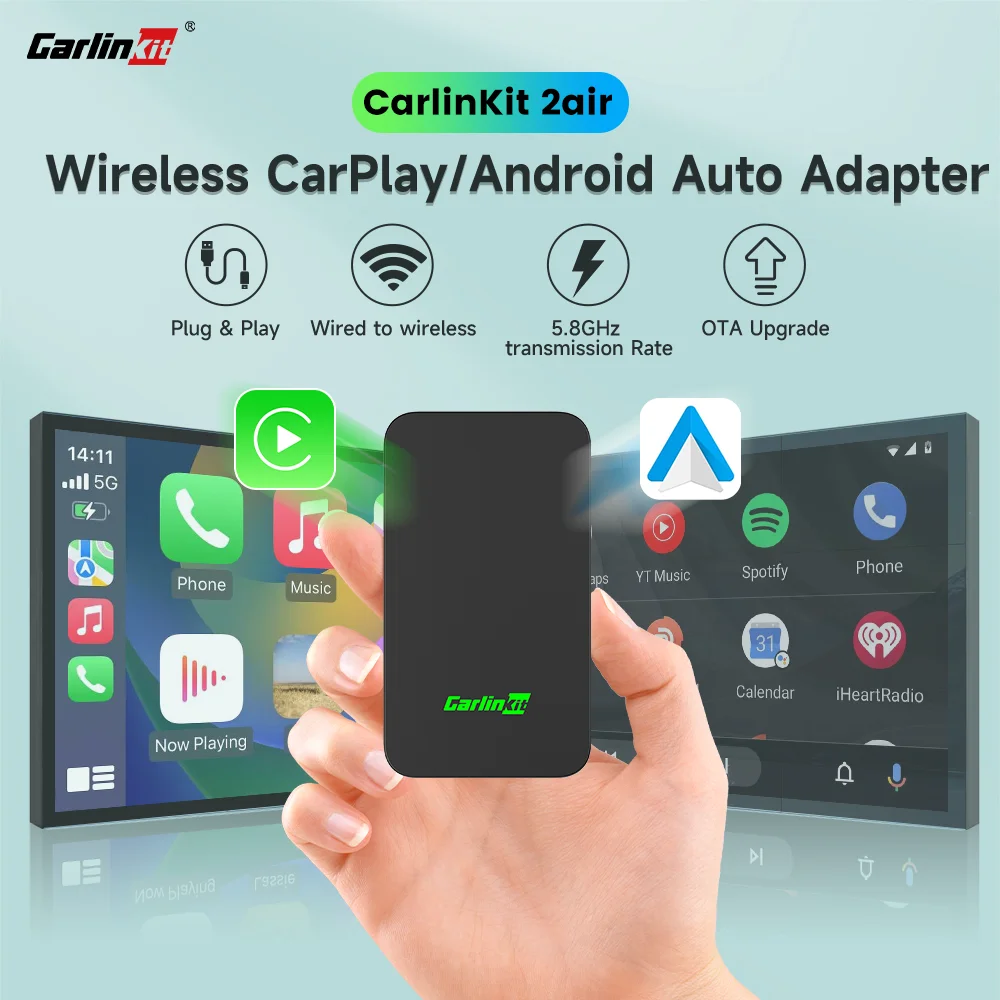 CarlinKit Wireless CarPlay Dongle, Adaptador Auto Android, Portátil ...