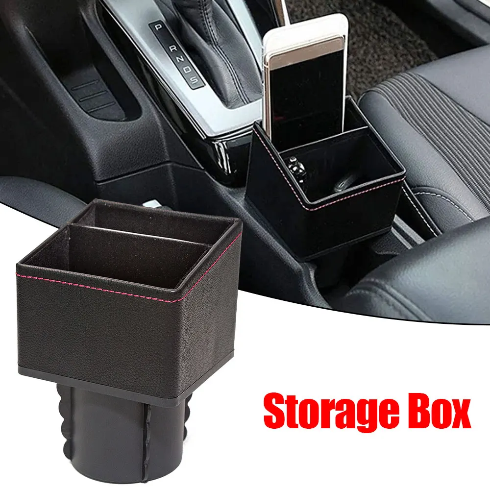 1pc Car Center Control Square Storage Box Armrest Console Hidden ...