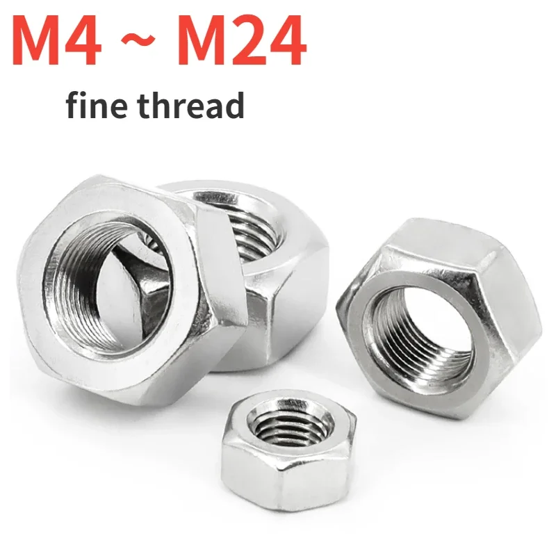 M4-M5-M6-M8-M10-M12-M14-M16M18M20M22M24-304-Stainless-Steel-Hexagonal ...