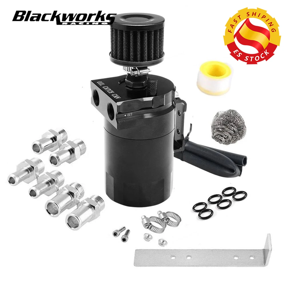 Universal-Baffled-Aluminum-Oil-Catch-Can-Reservoir-Tank-Oil-Tank-Kit ...