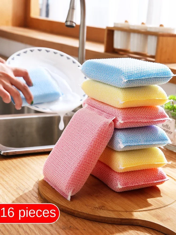 Dishwashing-sponge-kitchen-non-stick-brush-pot-utensil-Household ...