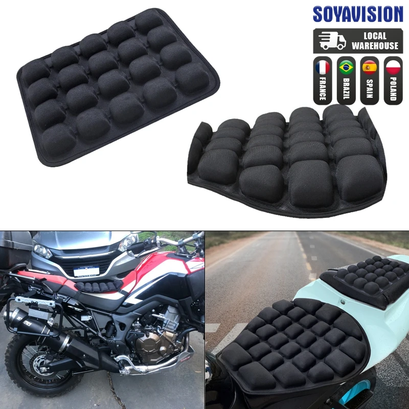 Almofada-do-assento-da-motocicleta-Air-Pad-Seat-Cover-para-Honda-BMW ...