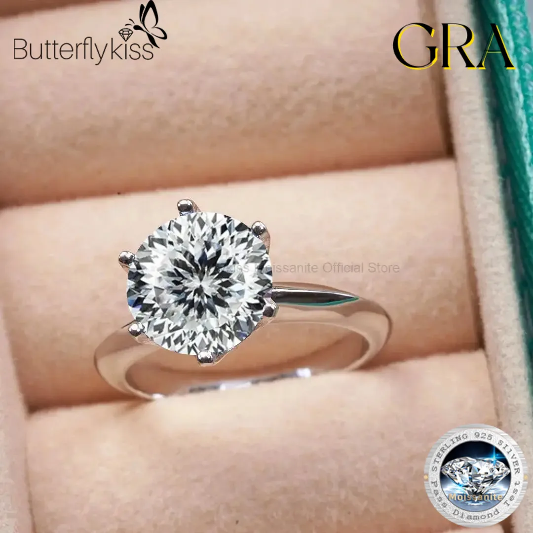 Butterflykiss-Moissanite-Ring-2-0CT-Brilliant-Diamond-Engagement-Rings ...