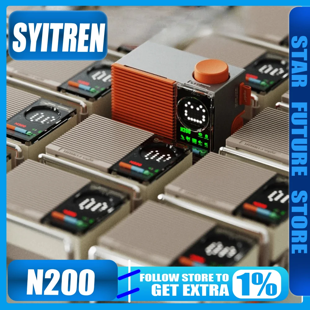 Syitren N200 Desktop Bluetooth Speaker Assembly Fun Dot Matrix Screen ...
