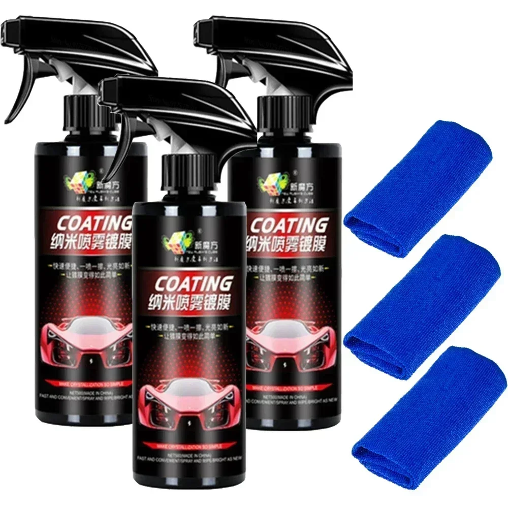 10H Ceramic Car Coating 2500ML Nano Liquid Glass Plated Crystal Hydrophobic Waterproof Polishing ...