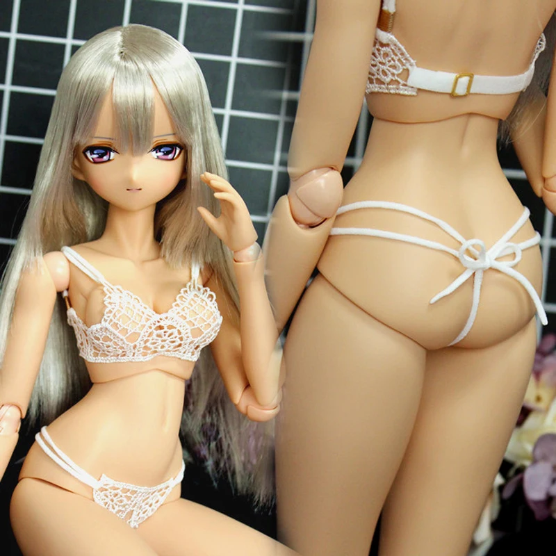 D04 A660 수제 장난감 1/3 DD 1/4 MDD MSD 인형 BJD/SD 인형 옷, 흰색 컷아웃 레이스 란제리 끈 팬티, 2 개/세트| | - AliExpress