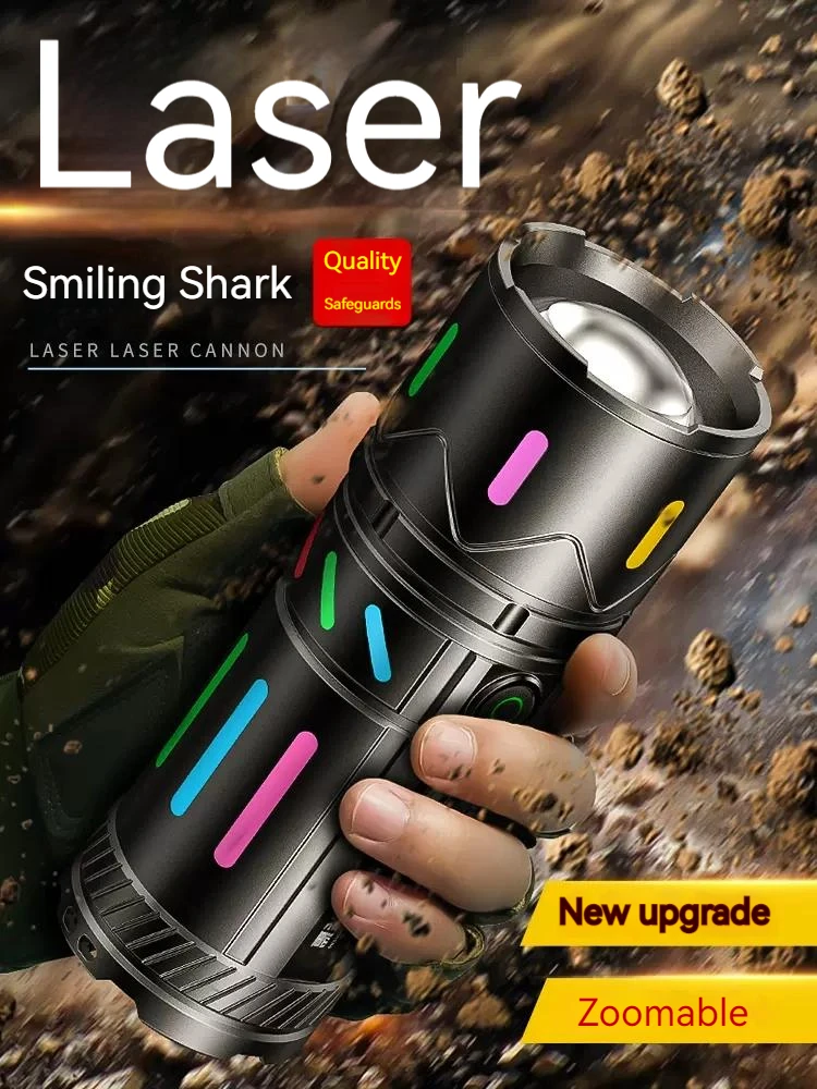 Smiling-Shark-SD8103-Flashlight-Super-Bright-Zoomable-Torch-Light ...