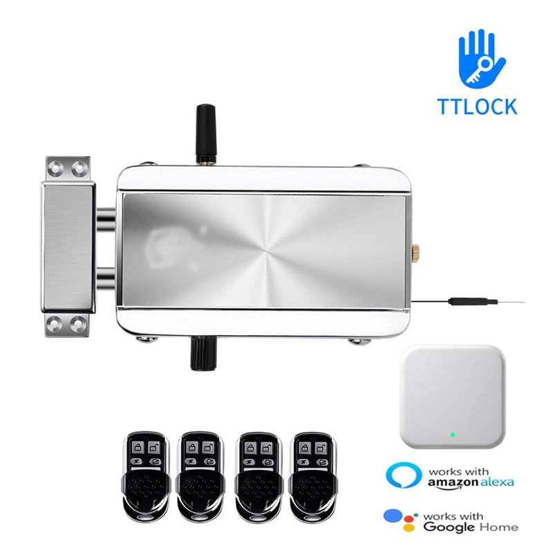 TTLock APP Remote Control Wireless Smart Electric Automatic Motor Lock ...